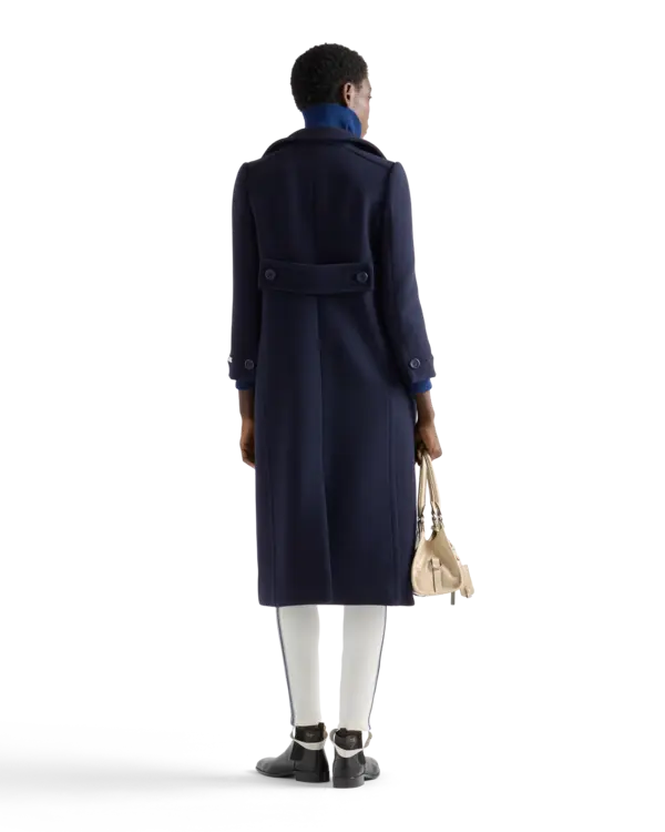 Prada Single-breasted Natté Fabric Coat