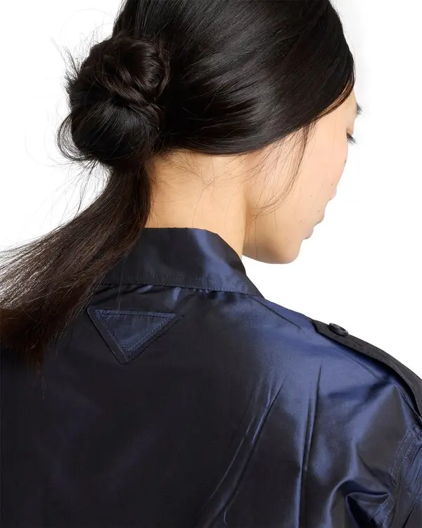 Prada Cropped Taffeta Shirt