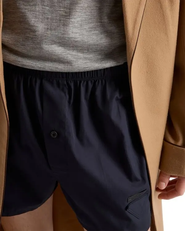 Prada Cotton Boxer Shorts - Navy