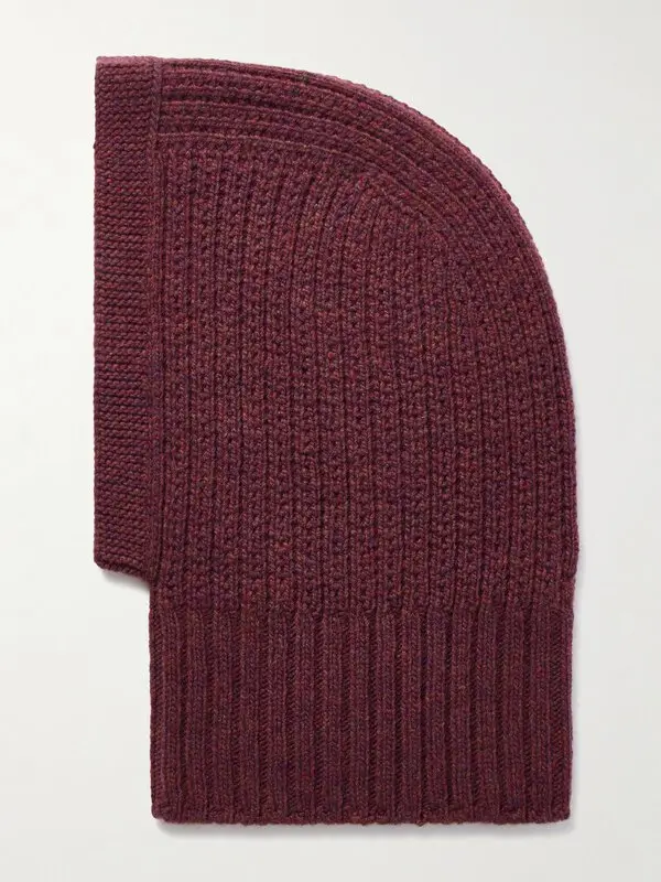 Johnstons Of Elgin Waffle-knit Cashmere Snood - Burgundy