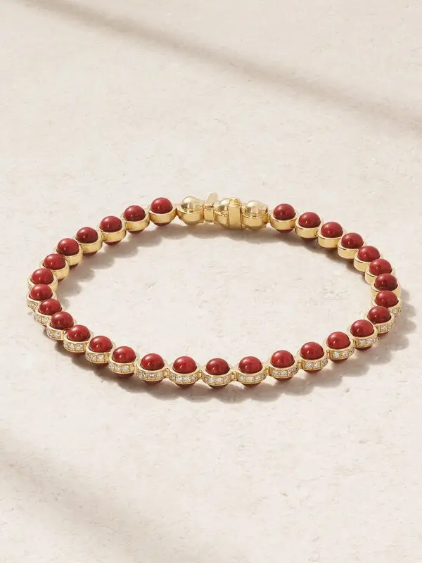 L’ATELIER NAWBAR The Atom Tennis Bracelet - Burgundy