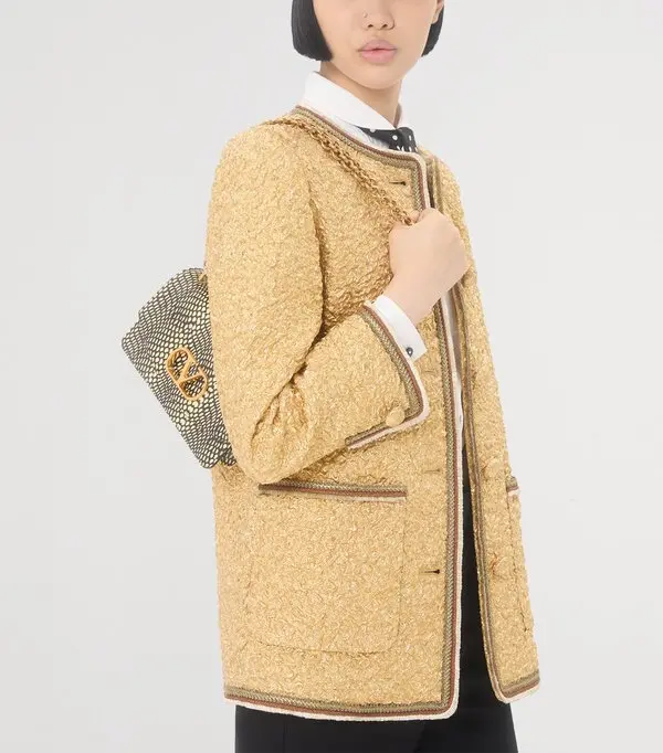 Valentino Garavani Trimmed Cloqué Jacquard Jacket