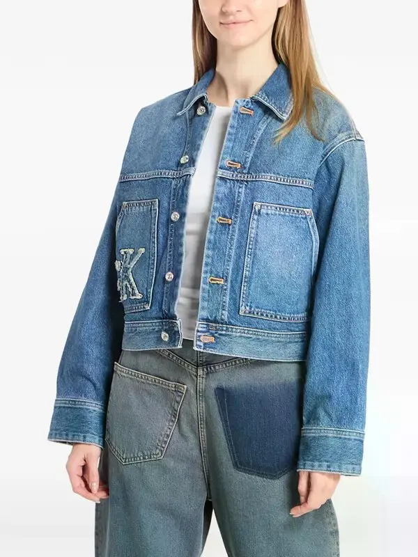 Calvin Klein Workwear Logo-appliqué Denim Jacket