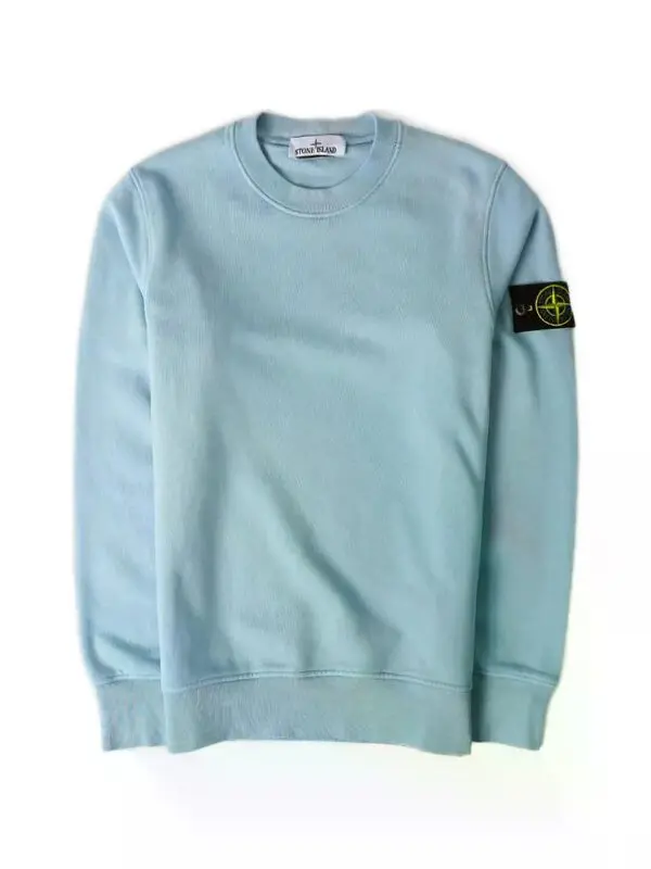Stone Island Organic Cotton Fleece Sweatshirt - Blue