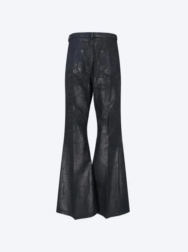 Rick Owens Bolans Denim Pantaloni - Black
