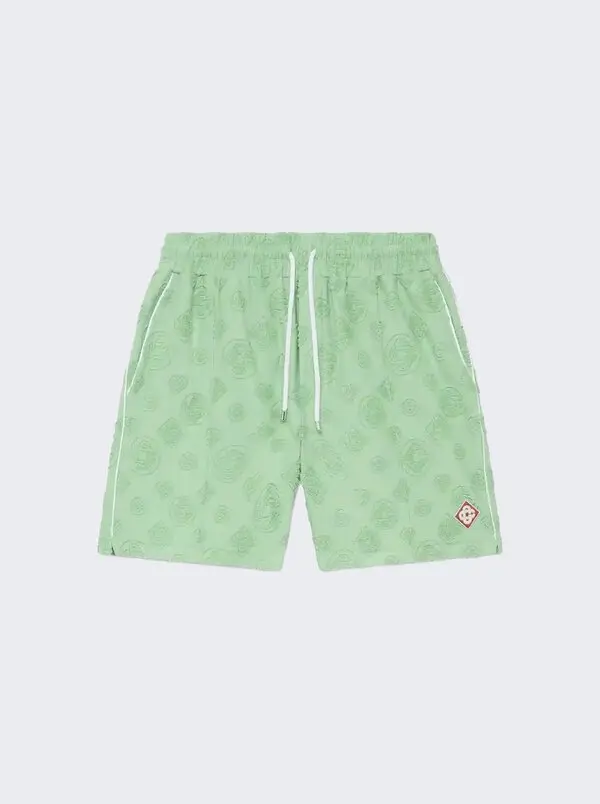 Casablanca Towelling Monogram Short