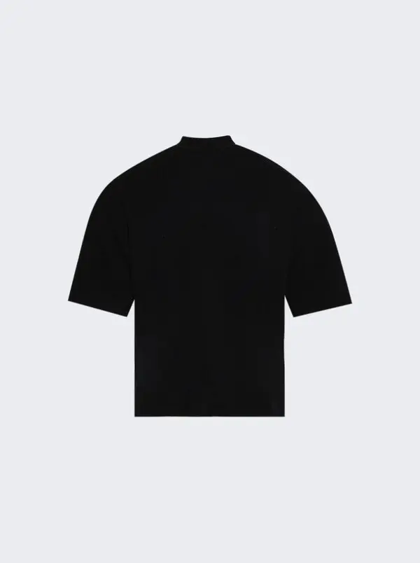 Alexander Wang Ss Polo With Knit Logo Label - Black