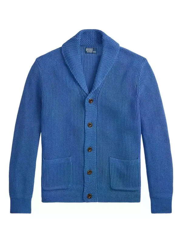 Polo Ralph Lauren Cotton Shawl-collar Cardigan - Blue