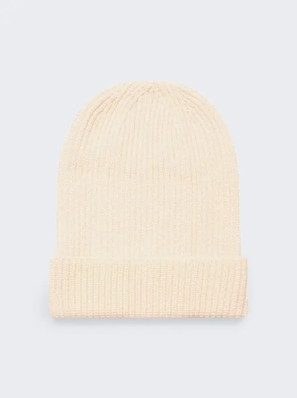 THE ELDER STATESMAN Fitted Cashmere Beanie - Ivory