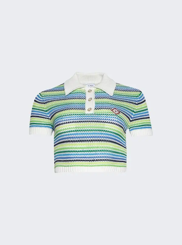 Casablanca Stripe Polo Shirt