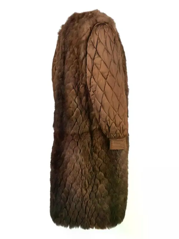 Fendi Shearling Quilted Coat