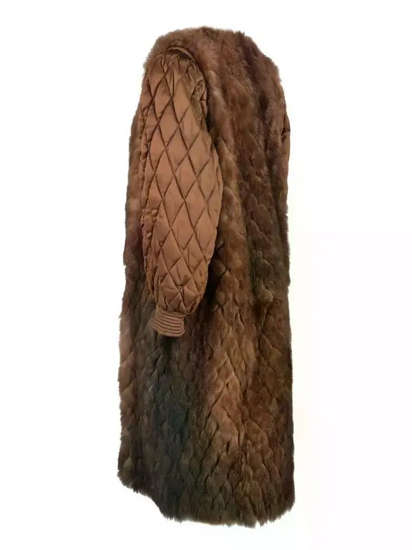 Fendi Shearling Quilted Coat