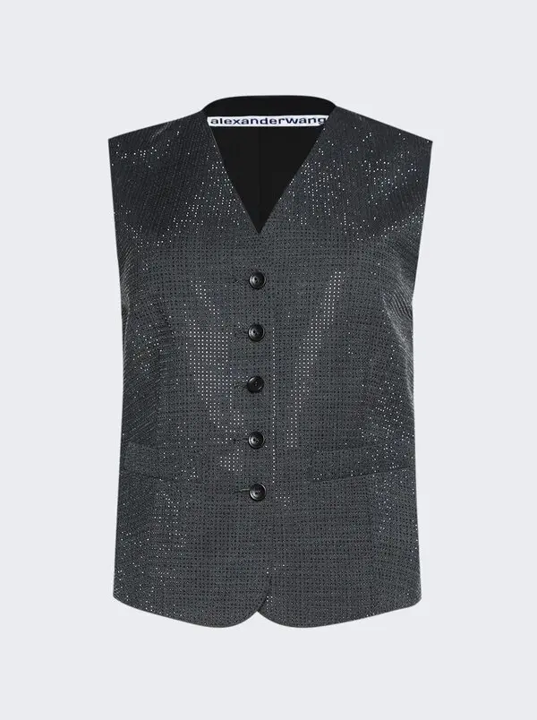 Alexander Wang V-neck Vest With Hotfix