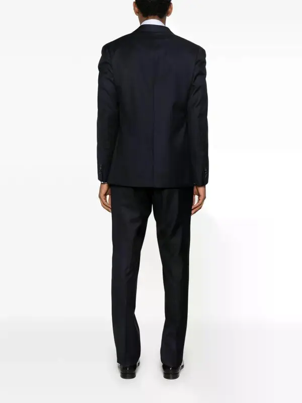 LUIGI BIANCHI MANTOVA Silgle-breasted Wool Suit - Blue