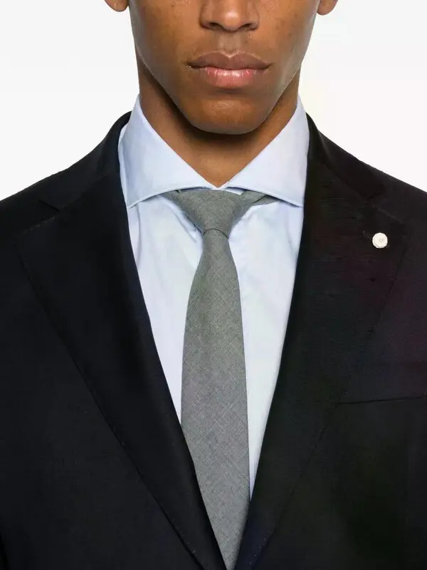 LUIGI BIANCHI MANTOVA Silgle-breasted Wool Suit - Blue
