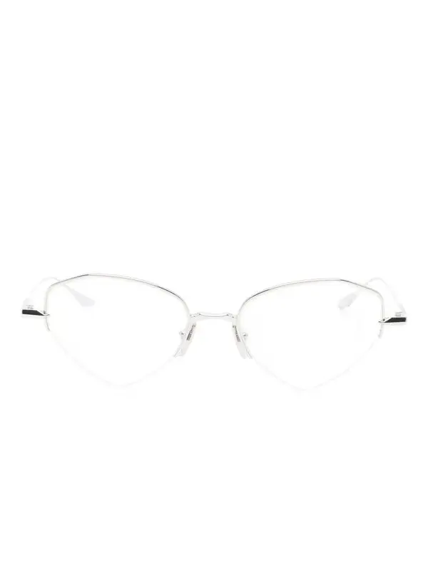 Dita Lunari Half-rim Eyeglasses - Silver