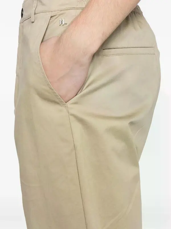 Karl Lagerfeld Logo-plaqued Chino Trousers
