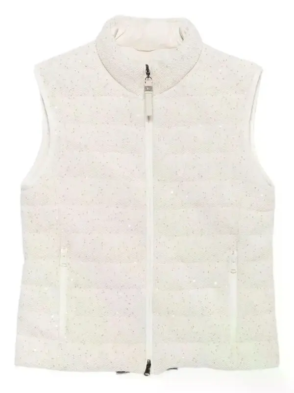 Brunello Cucinelli Sequin-embellished Gilet