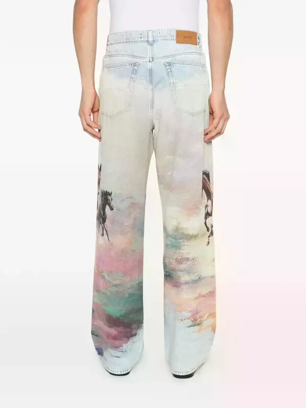 Amiri Horse Print Jeans