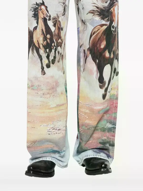 Amiri Horse Print Jeans