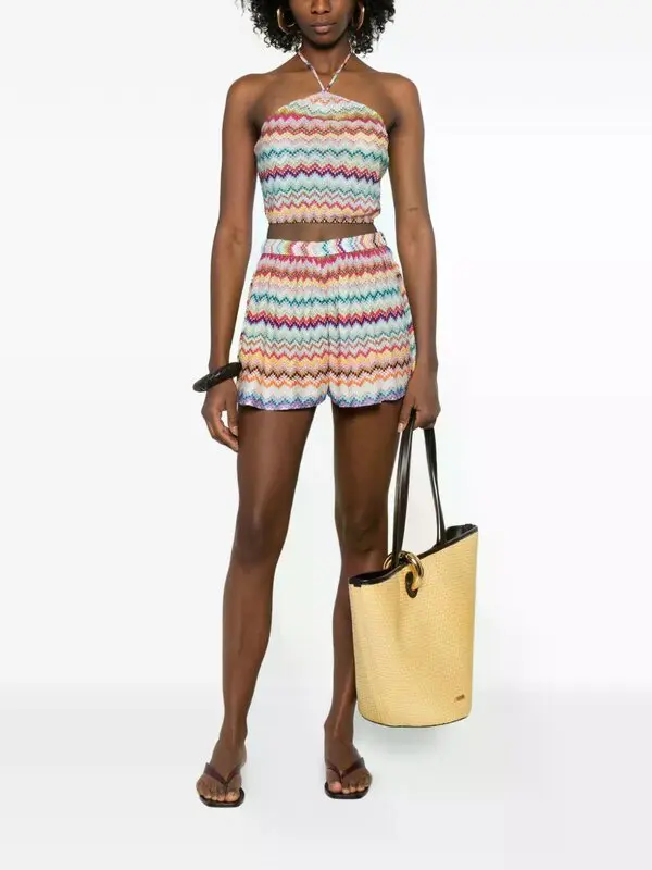 Missoni Chevron Knitted Shorts