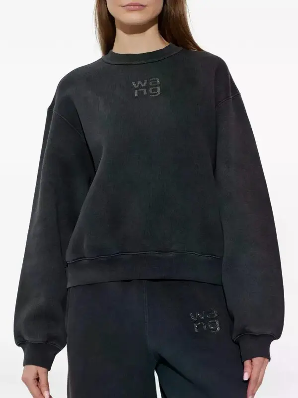 Alexander Wang Logo Embellished Crewneck Sweater