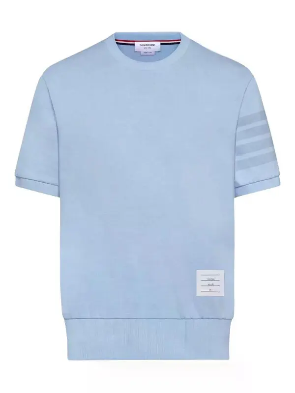 Thom Browne 4-bar Crew-neck T-shirt - Blue