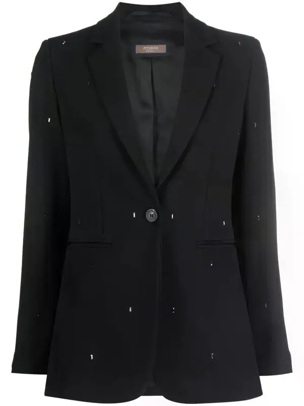 Peserico Crystal-embellished Blazer - Black