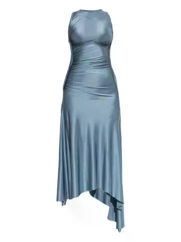 Victoria Beckham Ruched Asymmetric Midi Dress