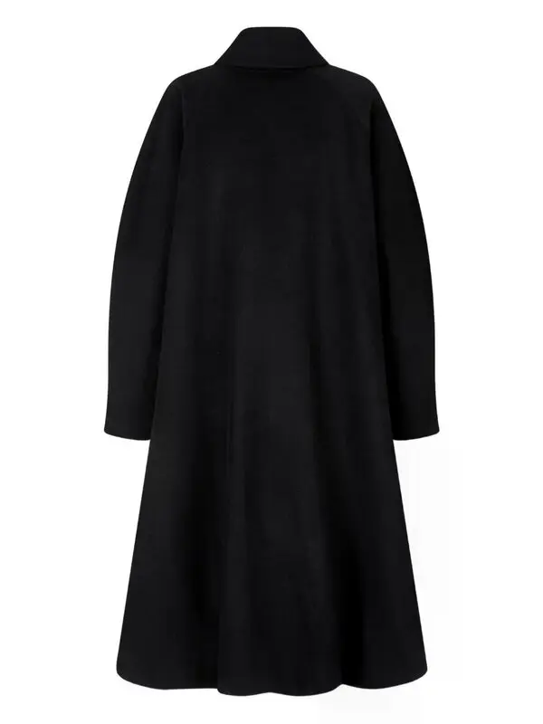 STUDIO TOMBOY Single-breasted Flared-hem Coat - Black