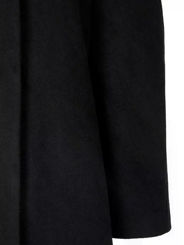 STUDIO TOMBOY Single-breasted Flared-hem Coat - Black