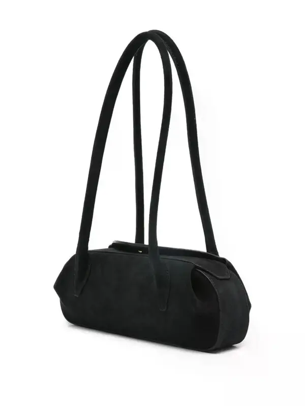Yuzefi Mini Oyster Suede Tote Bag - Black