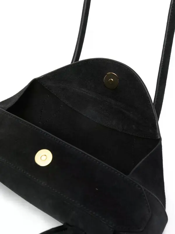 Yuzefi Mini Oyster Suede Tote Bag - Black