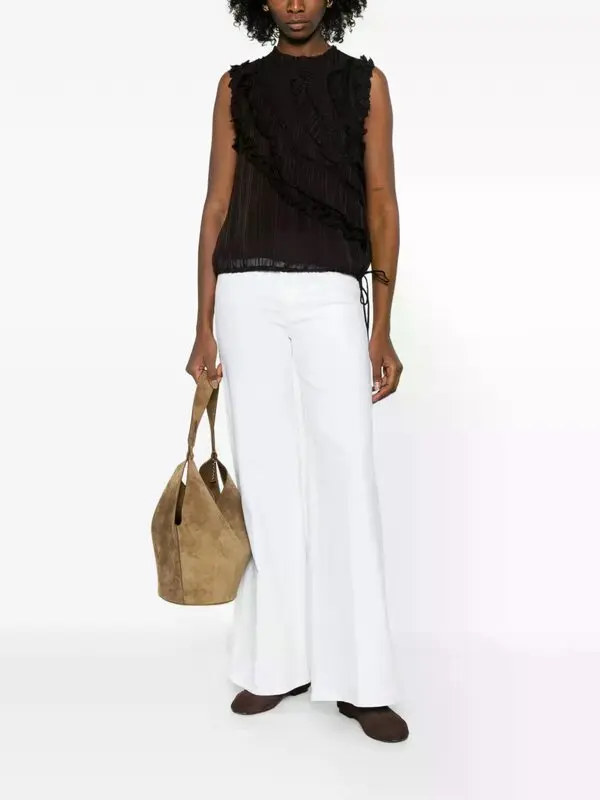 Pinko Sleeveless Ruffled Top