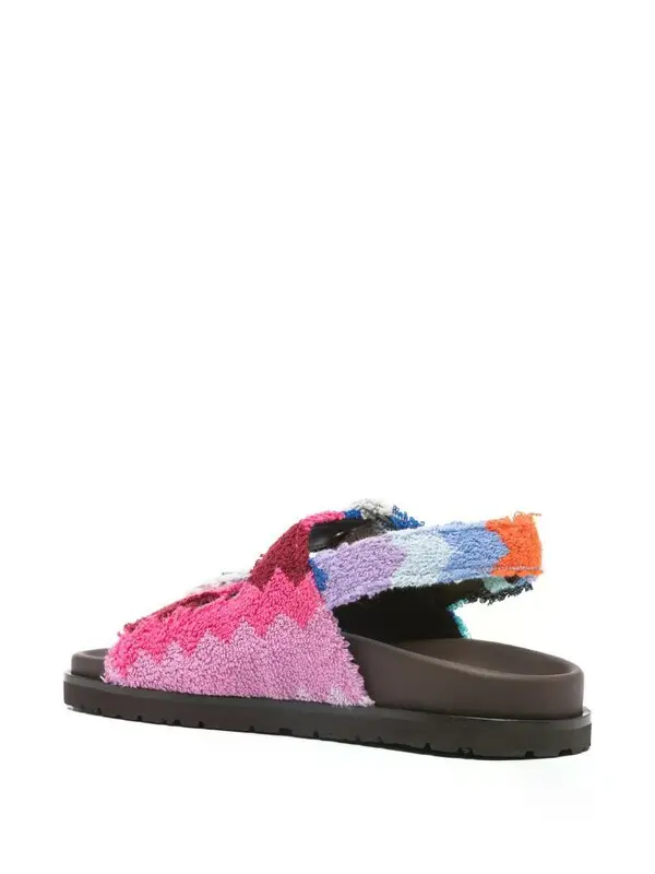 Missoni Mia Zig-zag Strap Sandals - Blue