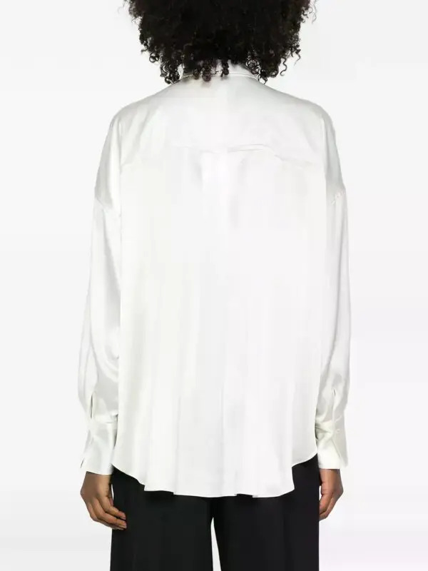 Brunello Cucinelli Band-collar Blouse