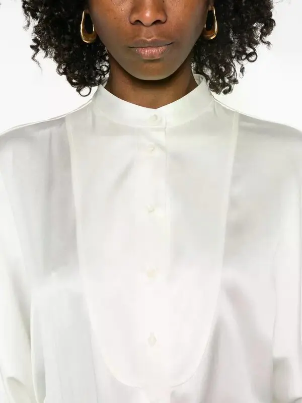 Brunello Cucinelli Band-collar Blouse