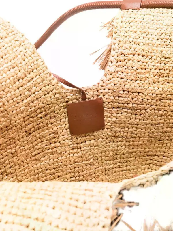 Zimmermann Medium Goldentime Fringed Tote Bag