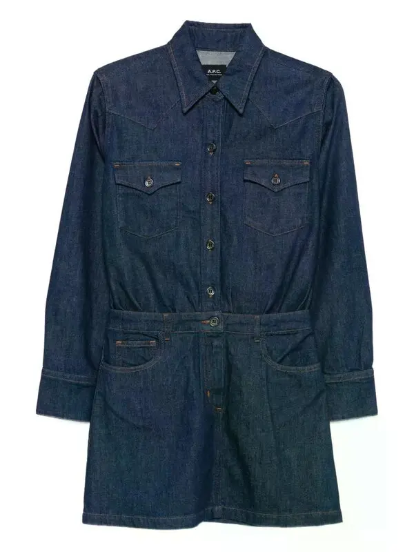 A.p.c. Denim Mini Dress