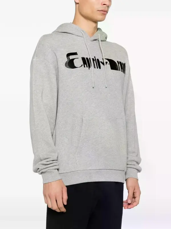 Emporio Armani Logo Embellished Hoodie