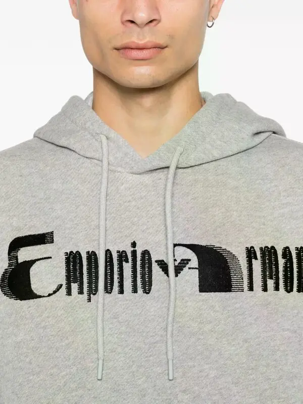 Emporio Armani Logo Embellished Hoodie