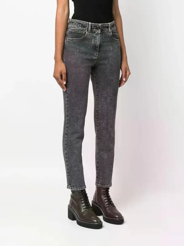 Peserico Stonewashed Mid-rise Skinny Jeans