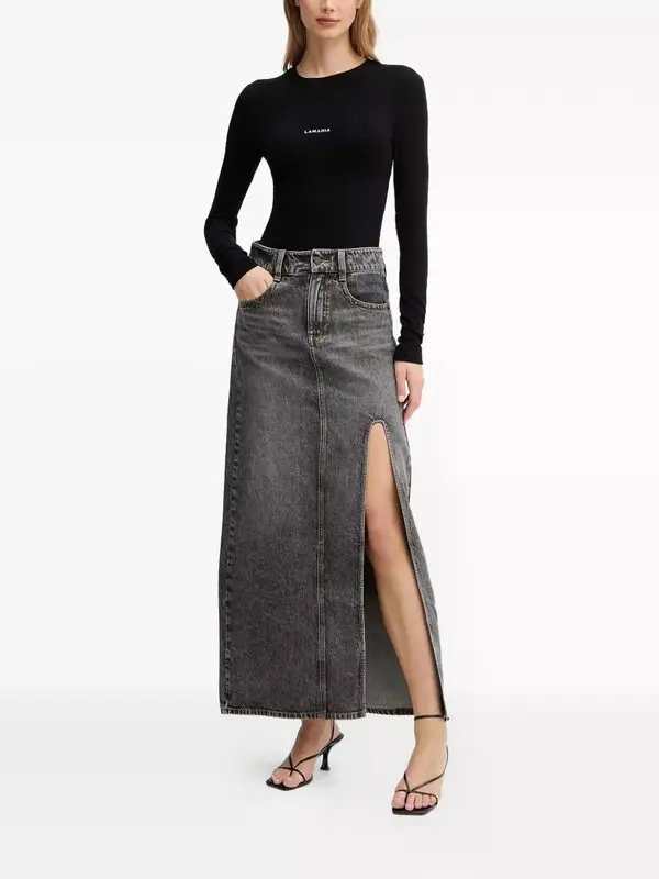 Miss Sixty Midi Skirt With Slit