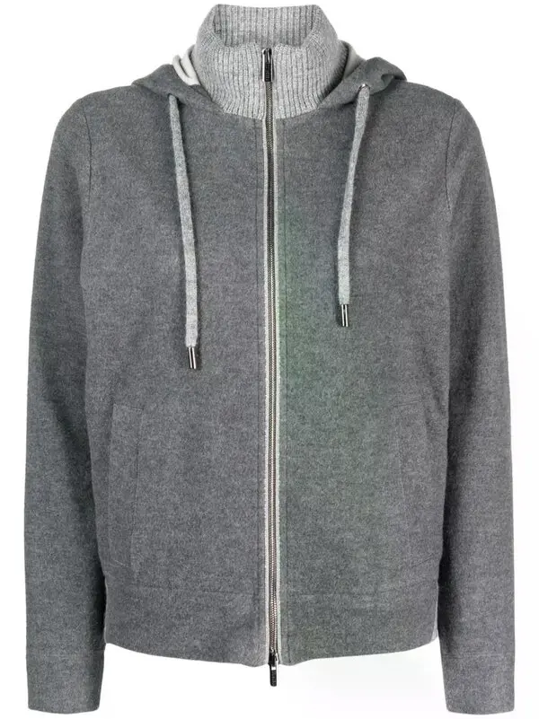 Peserico Mélange Effect Hooded Jacket