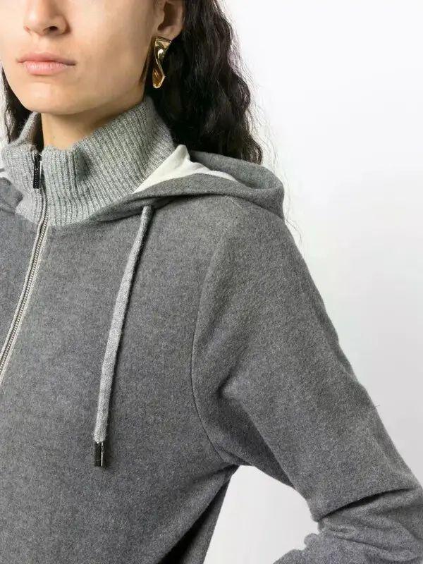 Peserico Mélange Effect Hooded Jacket
