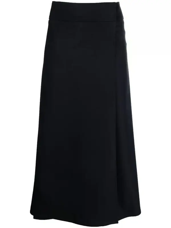 Peserico High-waisted A-line Midi Skirt