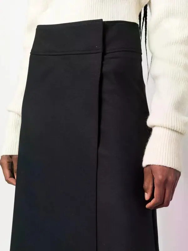Peserico High-waisted A-line Midi Skirt