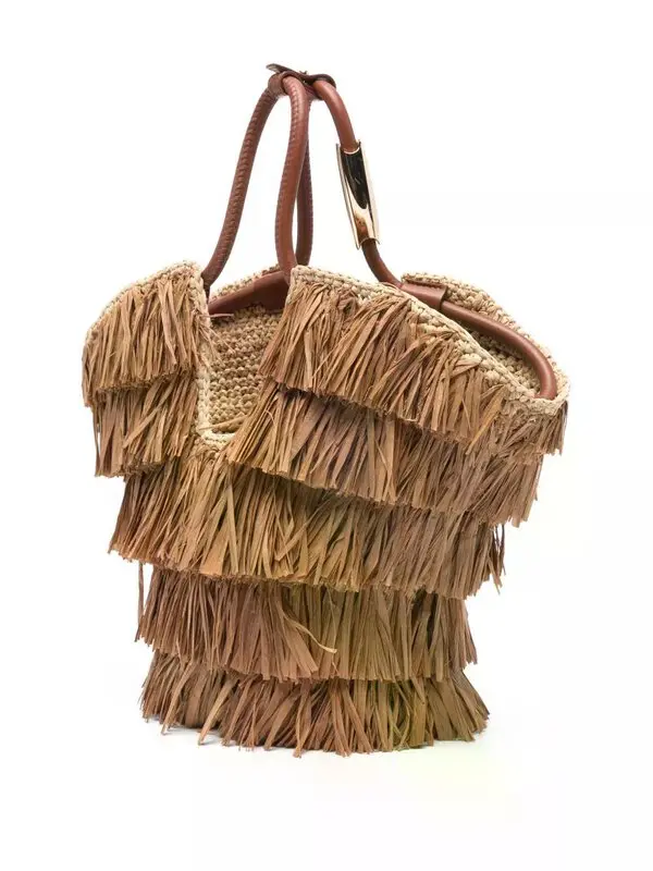 Zimmermann Fringed Tote Bag - Neutrals
