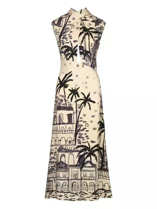 Johanna Ortiz Interdimensional Cut-out Maxi Dress - Neutrals