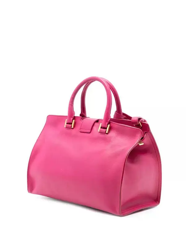 Saint Laurent Cabas Chyc Satchel Calfskin Small